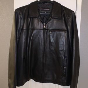 Charles Klein | Jackets & Coats | Mens Charles Klein Leather Jacket ...